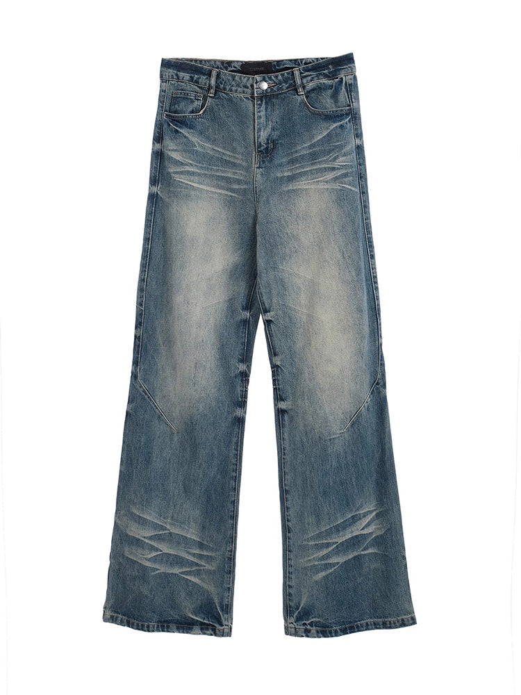 TZKILLER FOLDS WASHED WAVE WHISKER JEANS